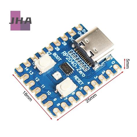 Jha Rp2040 Zero Raspberry Pi Mini Microcontroller Pico Development Board Module Rp2040 Dual