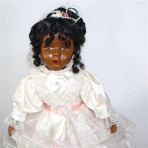 African American Porcelain Dolls Etsy