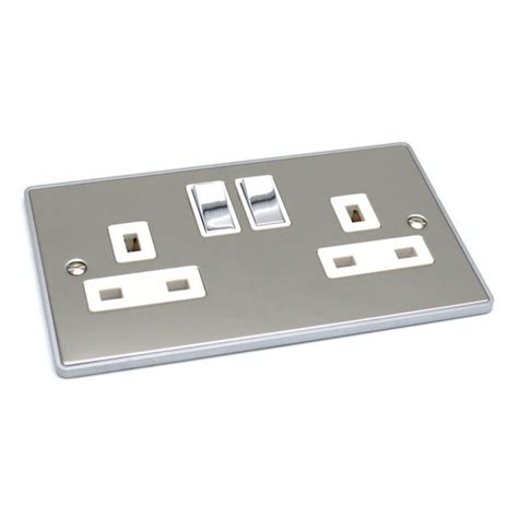 Double 2 Gang 13a Socket Ue07pcw United Electrical Products
