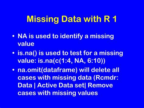 PPT Missing Values PowerPoint Presentation Free Download ID