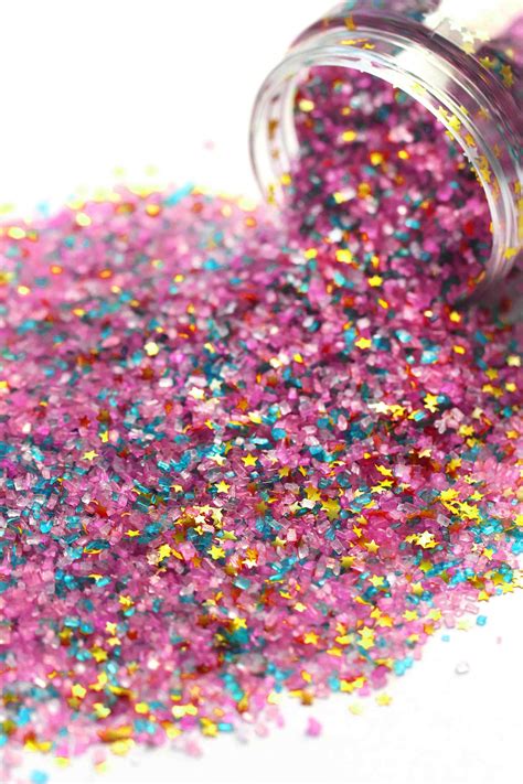 Golden Birthday Fancy Glitter Sugar Crystals Edible Glitter