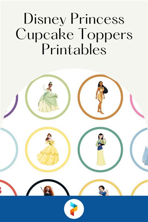 Disney Princess Cupcake Toppers Free Printable