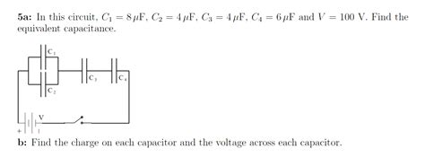 Solved a In this circuit C μF C μF C μF C μF and Chegg com