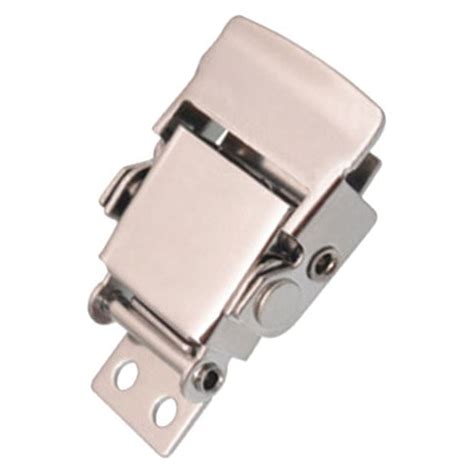 Ultnice Rectangular Metal Latch For Home Use Silver 1pcs
