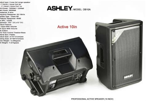 Keistimewaan Speaker Aktif Ashley 10 Inch Yang Worth It Banget Buat