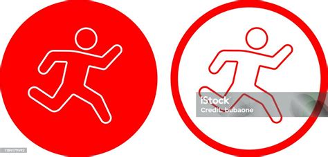 달리는 남자의 아이콘 개념 기호에 대한 스톡 벡터 아트 및 기타 이미지 개념 기호 건강한 생활방식 남자 Istock