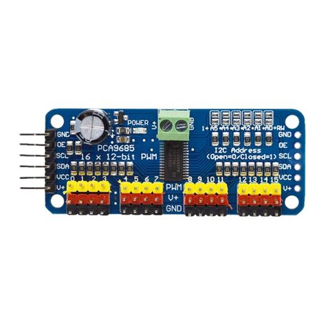 PCA9685 16 Kanavainen PWM Servomoduuli I2C Opencircuit