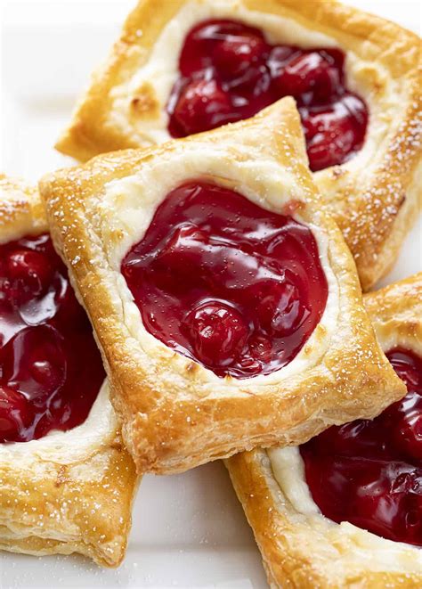 Cherry Cream Cheese Danish Recipe Puff Pastry Recipes Dessert Pastries Recipes Dessert