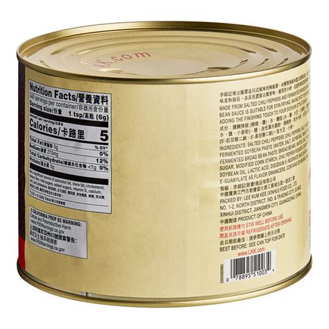 Lee Kum Kee Chili Bean Sauce Toban Djan 4 5 Lb 6 Case