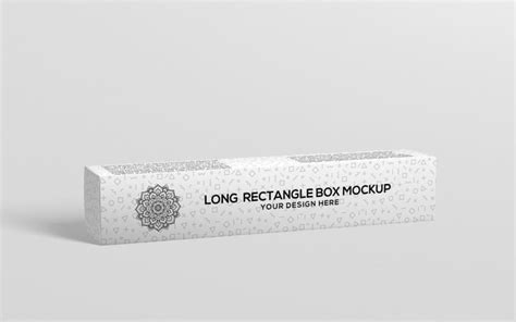 Long Rectangle Packaging Box Mockup 341290 Templatemonster