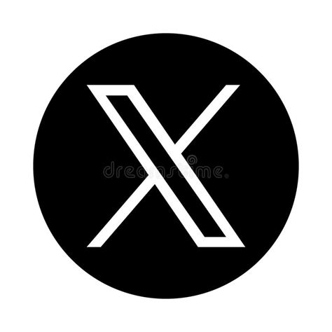 X Former Twitter Social Media App Icon Editorial Image Illustration