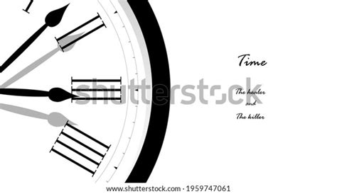 Time Passing Concept Clock Vector Illustration Stock Vector Royalty
