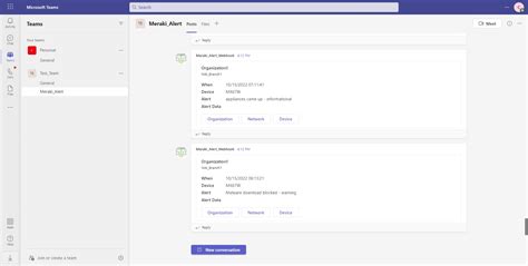 meraki webhooks and ms teams the meraki community