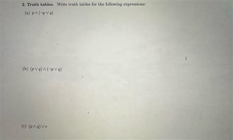 Solved How Do I Draw Out The Truth Tables Out For A C Chegg