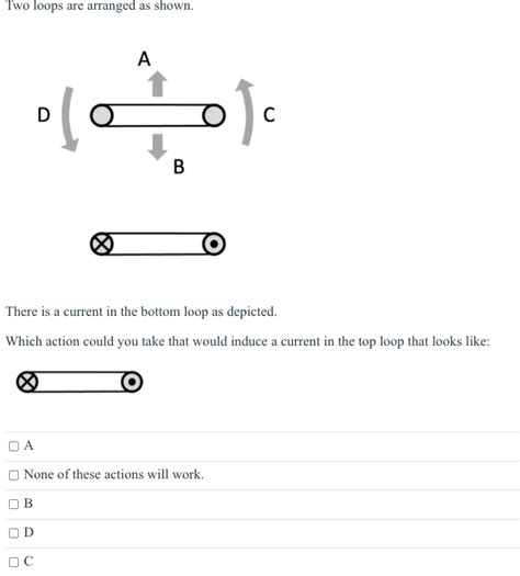 Solved Two loops are arranged as shown A مشوه D C B There Chegg com