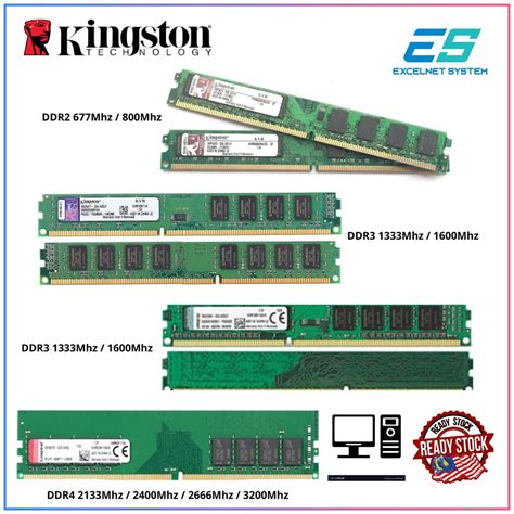 Kingston | DDR2 | DDR3 | Desktop Ram | Used | Shopee Malaysia