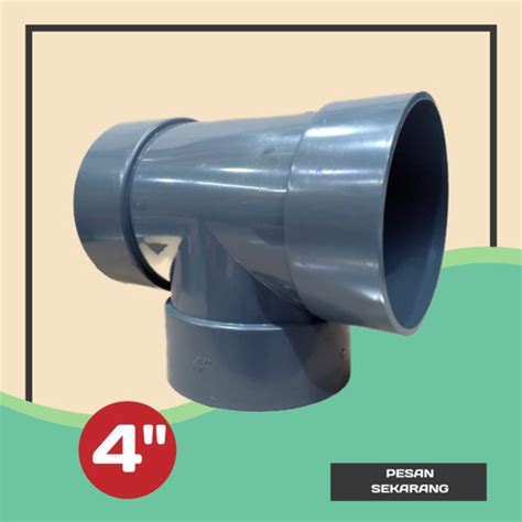 Jual Tee T Inch SOCKET Tee Fitting Pvc Sambungan Pipa Pvc Paralon Air Kota Medan