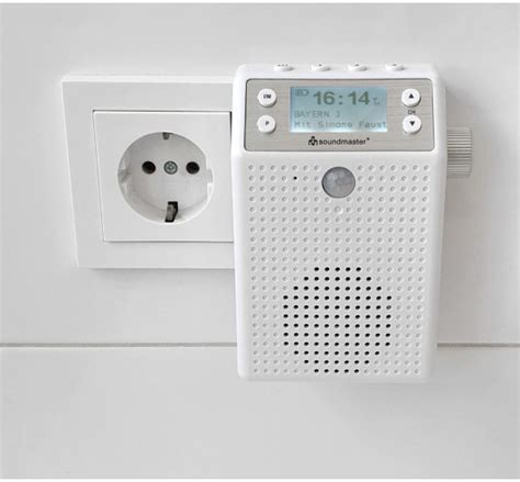 Настенный радиоприемник DAB+/FM Soundmaster DAB60WE с детектором ...
