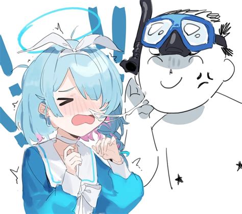 Sensei Doodle Sensei And Arona Blue Archive Drawn By Shshinh