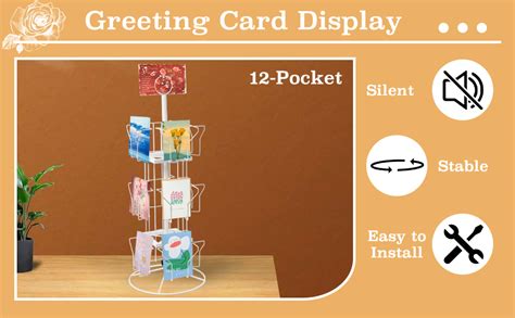 Amazon Umisu Greeting Card Display Stand 12 Pockets Countertop