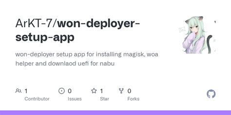 Github Arkt 7won Deployer Setup App Won Deployer Setup App For