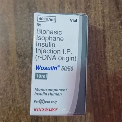 10ml Wosulin Biphasic Isophane Insulin Injection 40 Iuml At Best