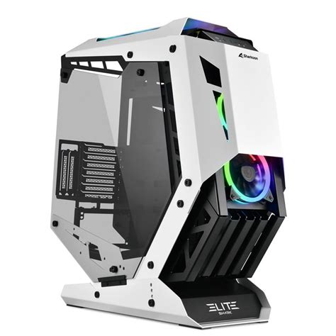 Gabinete Gamer Sharkoon Branco Elite Shark KaBuM
