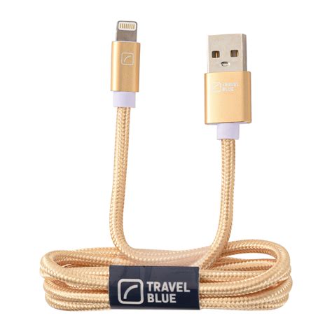 Lightning Connector Data Sync Charge Cable Gold Travel Blue Travel Accessories
