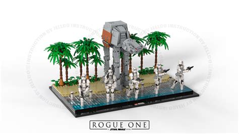 Lego Moc Rogue One Diorama Battle Of Scarif Poster Concept By Jellco