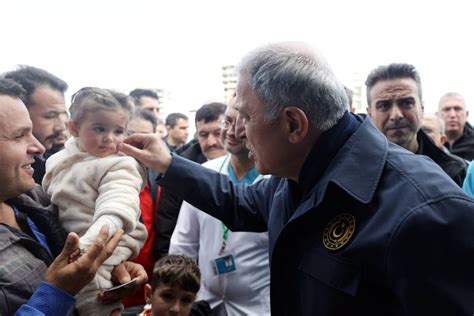 Turkish Defence Minister Hulusi Akar In Hatay Middle East Monitor