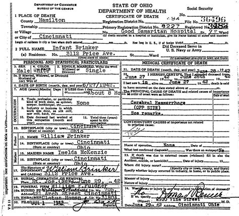 Thomas Infant Brinker 1942 1942 Find A Grave Memorial