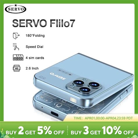 Servo Flilo7 New 4 Sim Flip Mobile Phone 2g Gsm Call Recording Speed Dial Fm Magic 