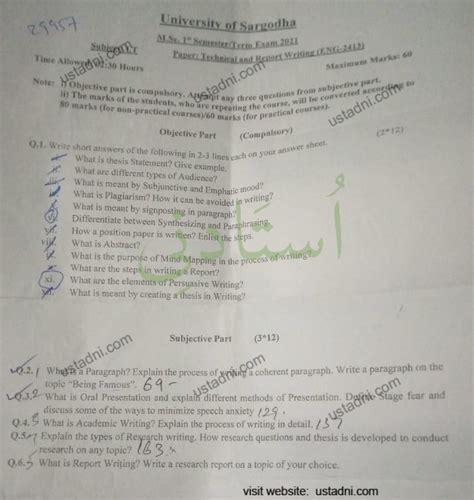 Technical Report Writing Msc It 2021 Uos Ustadni