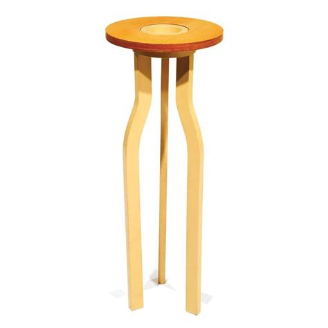 Lot Christian Ghion Né En 1958 And Patrick Nadeau Né En 1955 Sellette En Contreplaqué De Bouleau