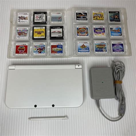 任天堂 Nintendo New3dsll パールホワイト 大量ソフト 充電器付きニンテンドー3ds Ll本体｜売買されたオークション情報