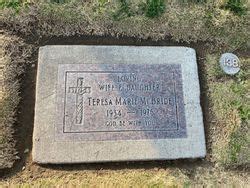 Teresa Toth Mcbride 1934 1976 Find A Grave äreminne