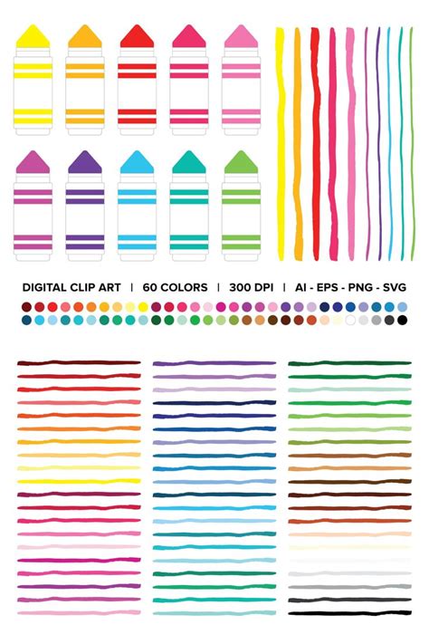 Marker Clip Art Set Png Svg Vector Drawing Tool Clip Art Marker Svg Marker Clipart