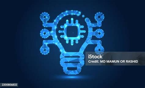 로우 폴리 전구 아이콘 기하학적 디지털 아트 3d 모델링 혁신 개념 및 현대 그래픽을 위한 미니멀리스트 전구 디자인 0명에 대한 스톡 벡터 아트 및 기타 이미지 Istock