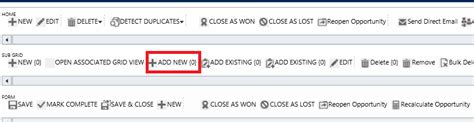 Dynamics 365 Customer Engagement Show Or Hide Add New Or Button
