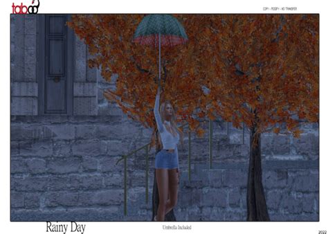 Second Life Marketplace Taboo Rainy Day Unpack Hud