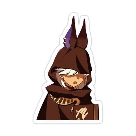 A Sticker With An Image Of A Person Wearing A Costume