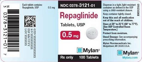 Repaglinide Tablets Fda Prescribing Information Side Effects And Uses