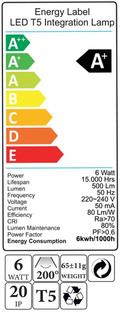 Linear T5 Integration 6w Loox Crystal Flash