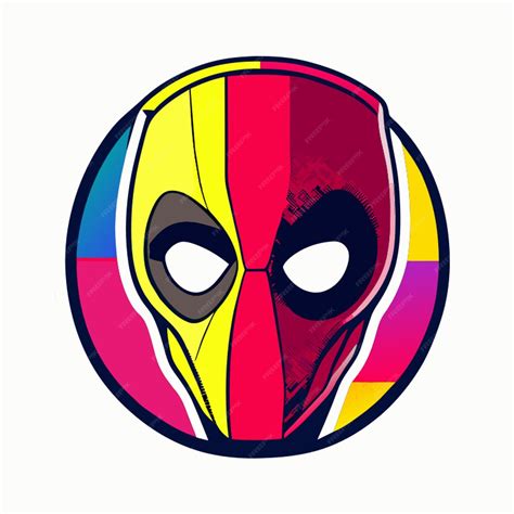 Premium Vector Print Ready Vector Tshirt Design Illustration Deadpool Side View Sticker Clean Premium Vector Print Ready Vector Tshirt Design Illustration Deadpool Side View Sticker Clean