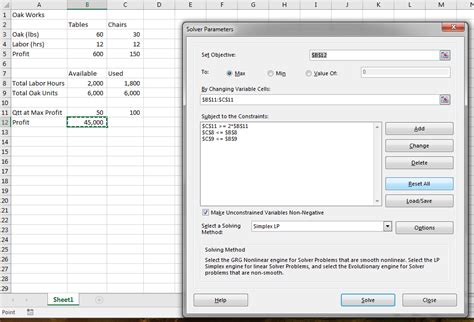 Need Help Identifying Variables And Constraints In Excels Solver Add