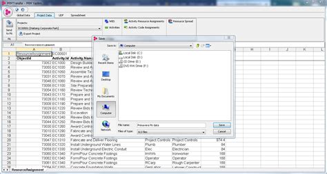 How To Update Primavera P Data Using PRMTransfer Tool