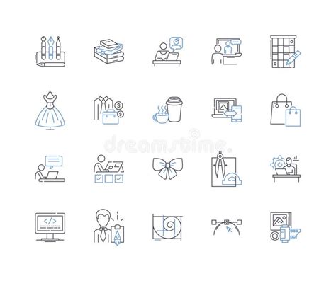 Consulting Line Icons Collection Strategy Analysis Planning
