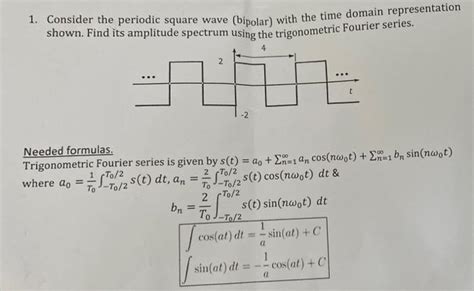 solved 1 consider the periodic square wave bipolar with