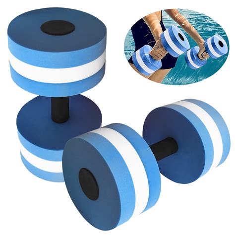 1 Pair Eva Foam Aquatic Exercise Dumbbells For Water Aerobics Walmart