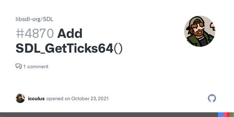 Add SDL GetTicks Issue Libsdl Org SDL GitHub